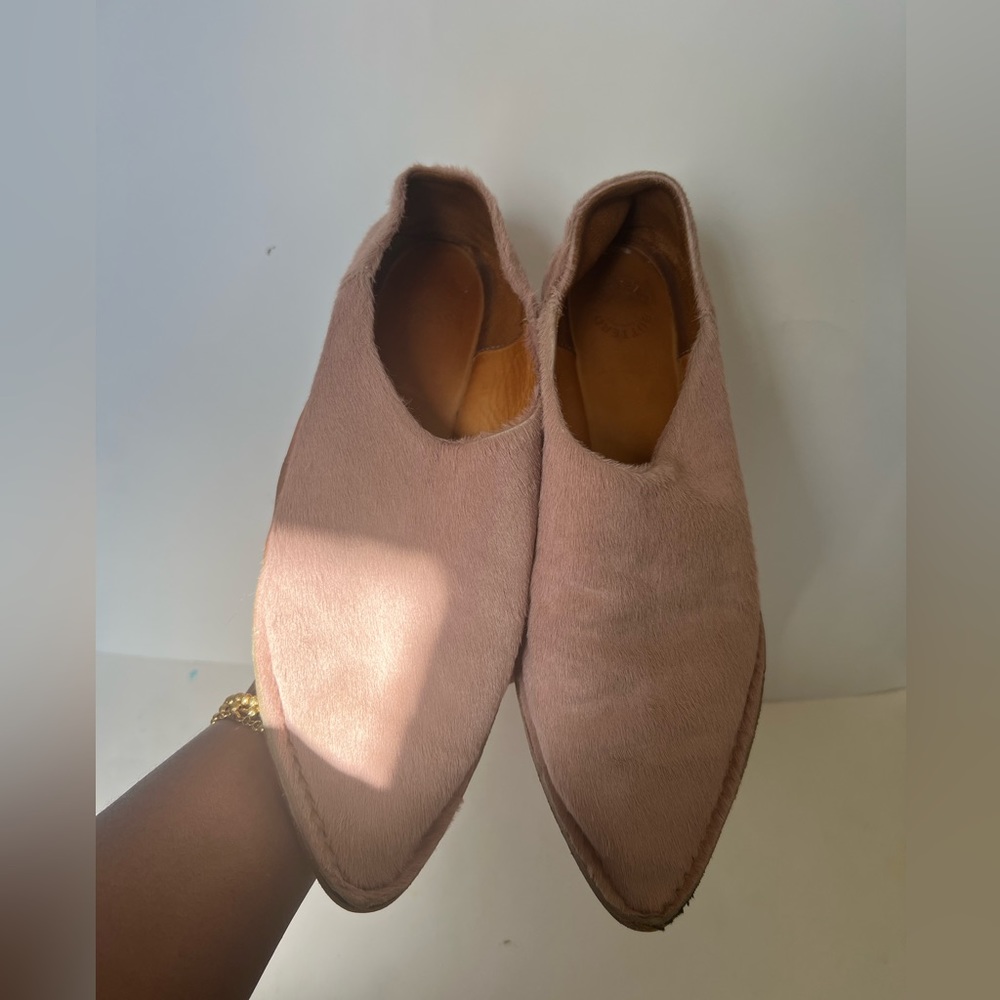 Buttero Made In Italy Blush Pink Leather/ Fur Upper S… - Gem